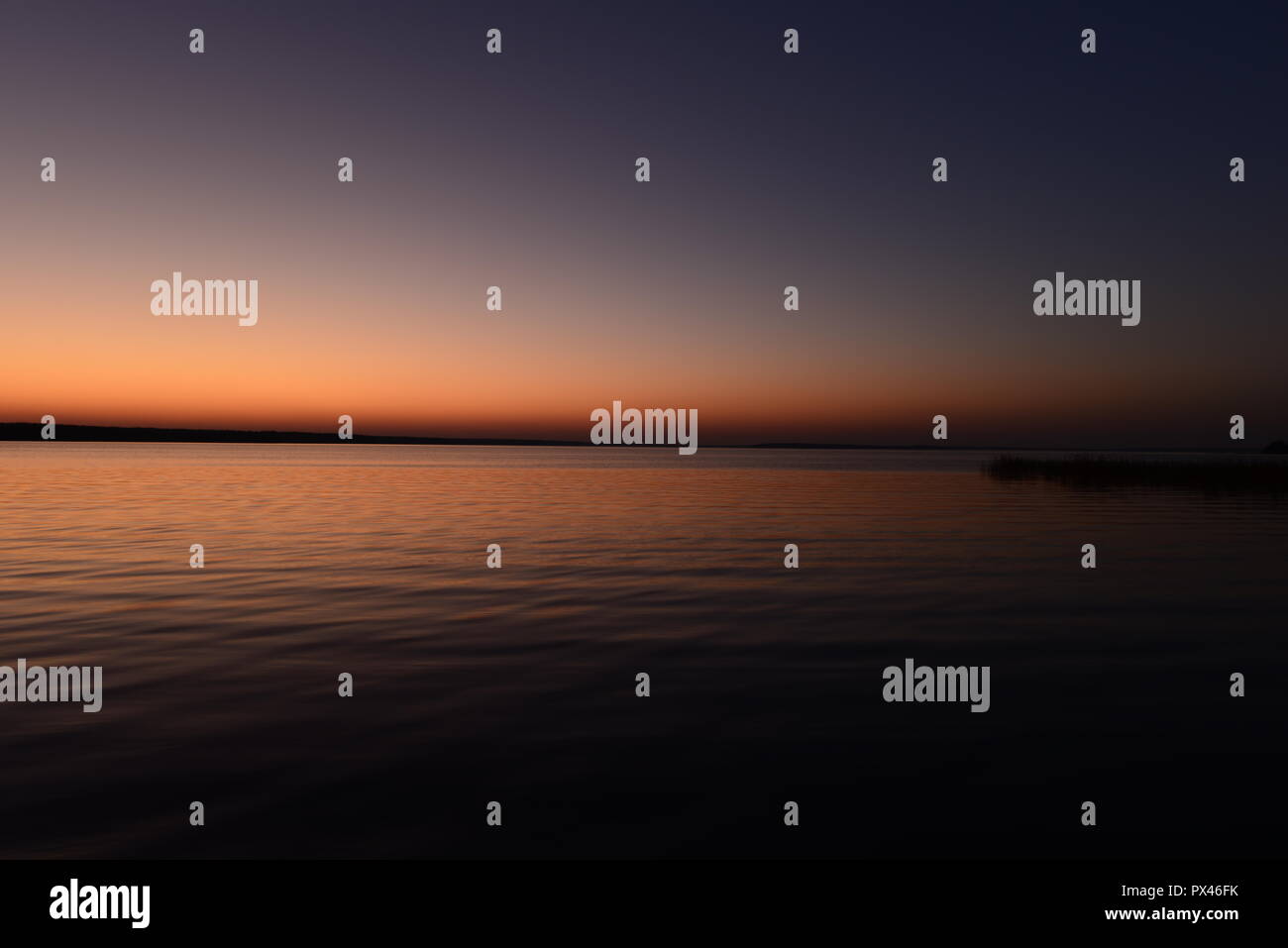 Lines of the color palette of darkness and light of twilight sky before ...