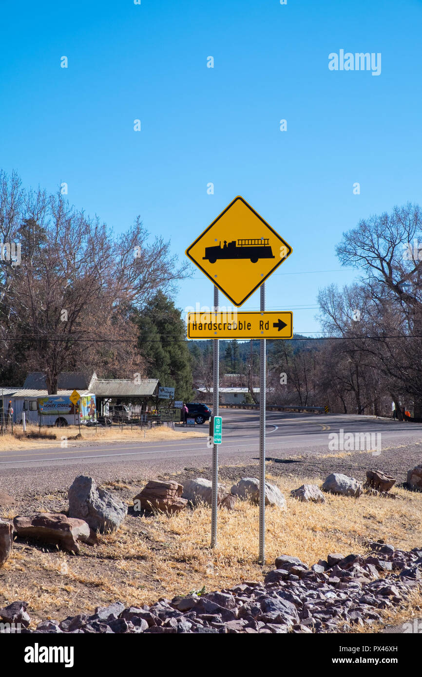 Fire Truck Sign High Resolution Stock Photography and Images - Alamy