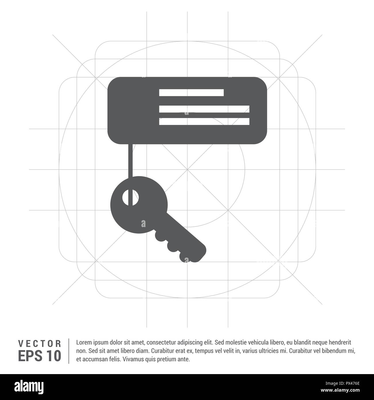 Key Chain Icon Stock Vector Image & Art - Alamy