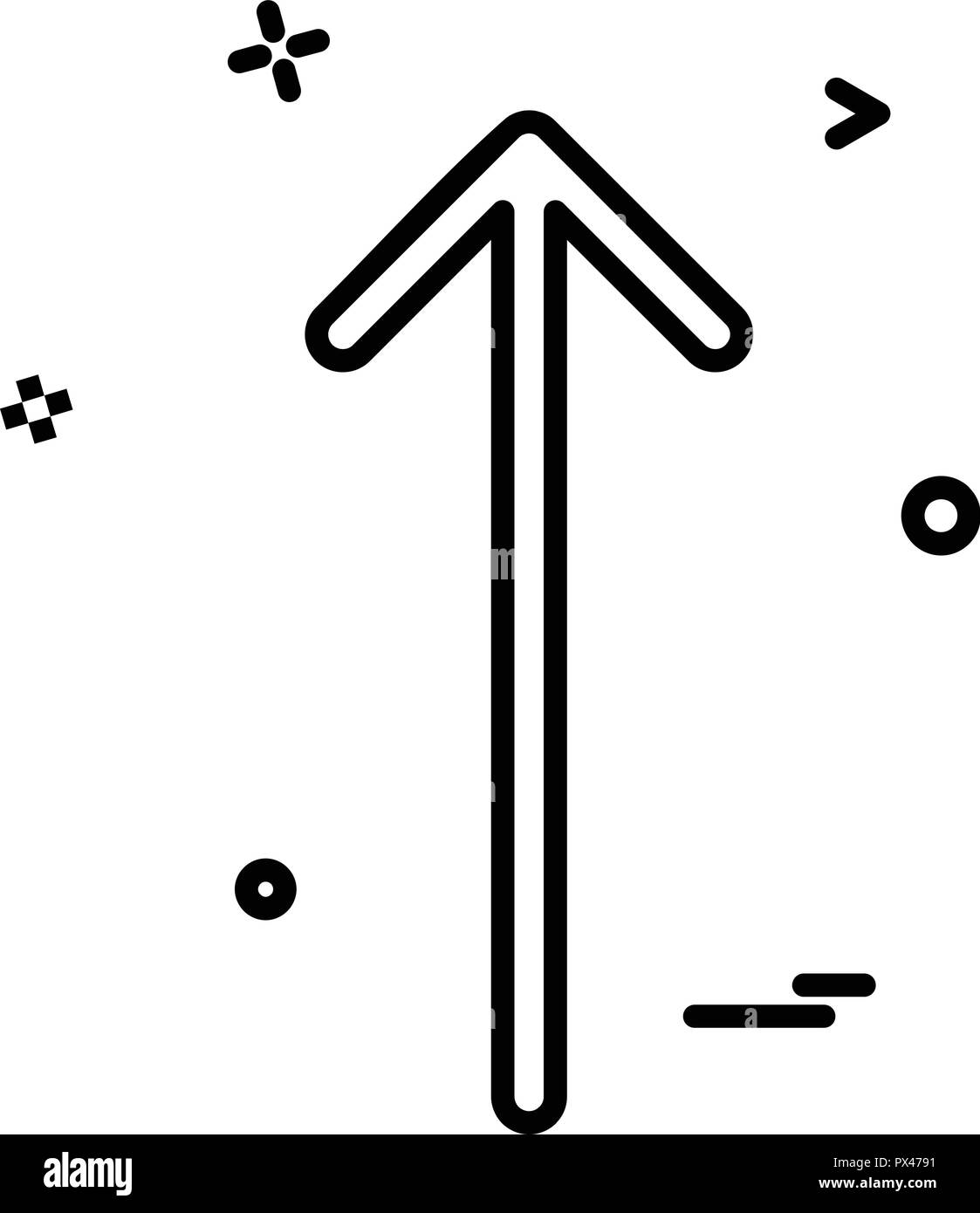 arrow sign up icon vector desige Stock Vector Image & Art - Alamy