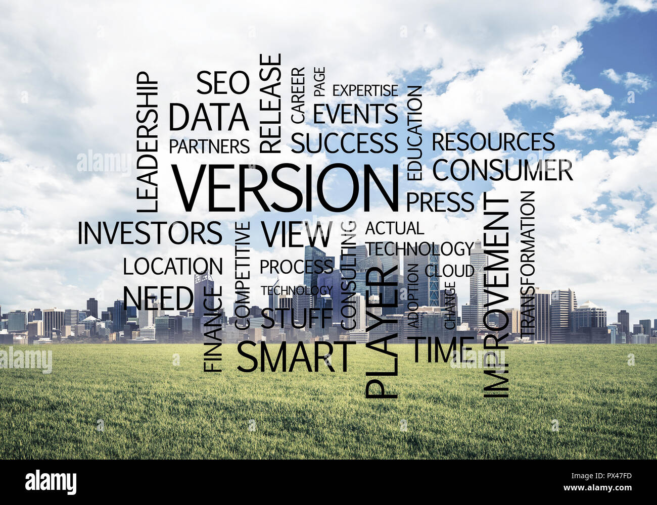 Business conceptual words as keys to success and company growth Stock ...