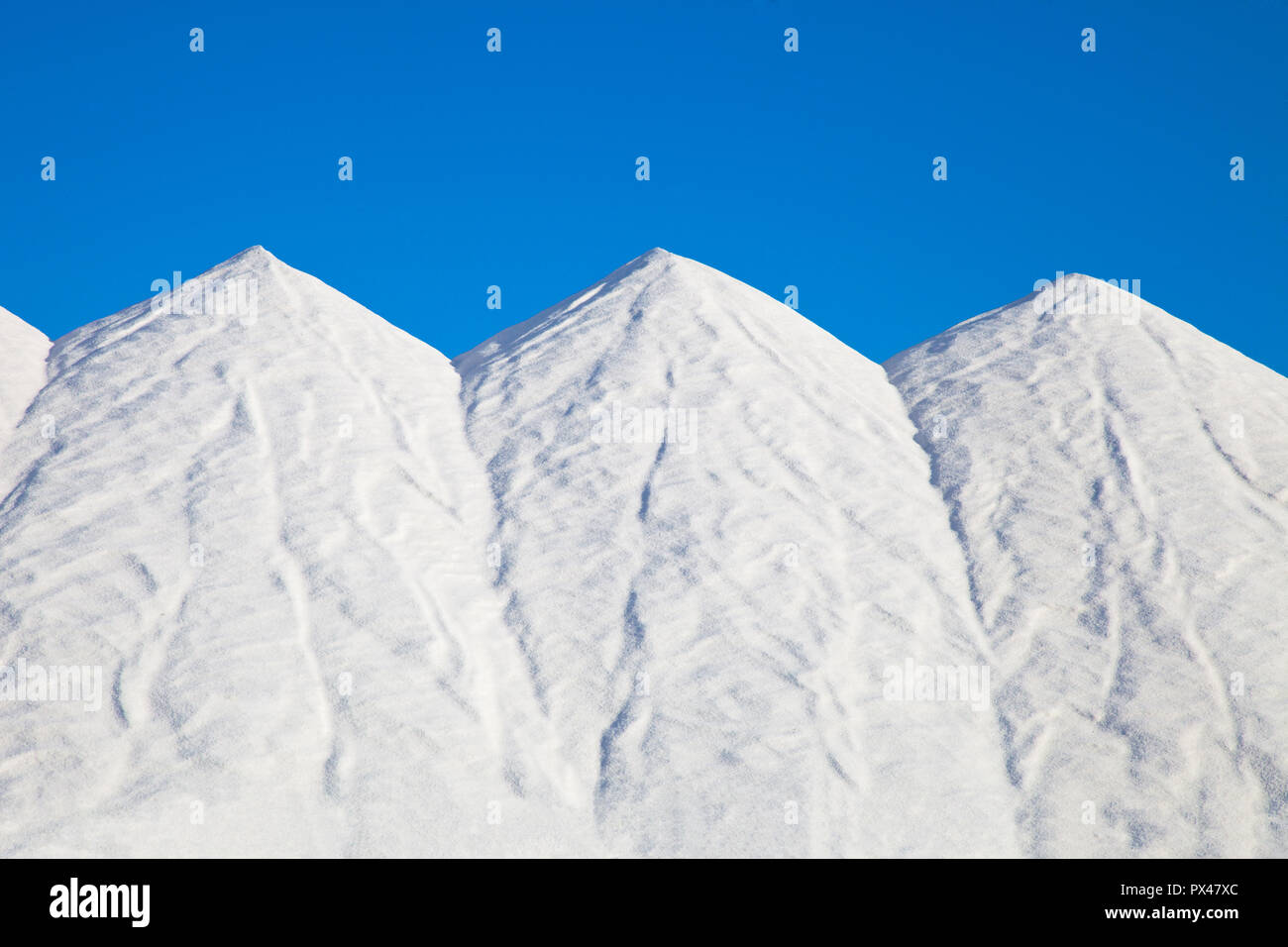 mountains of sea salt stored Stock Photo - Alamy