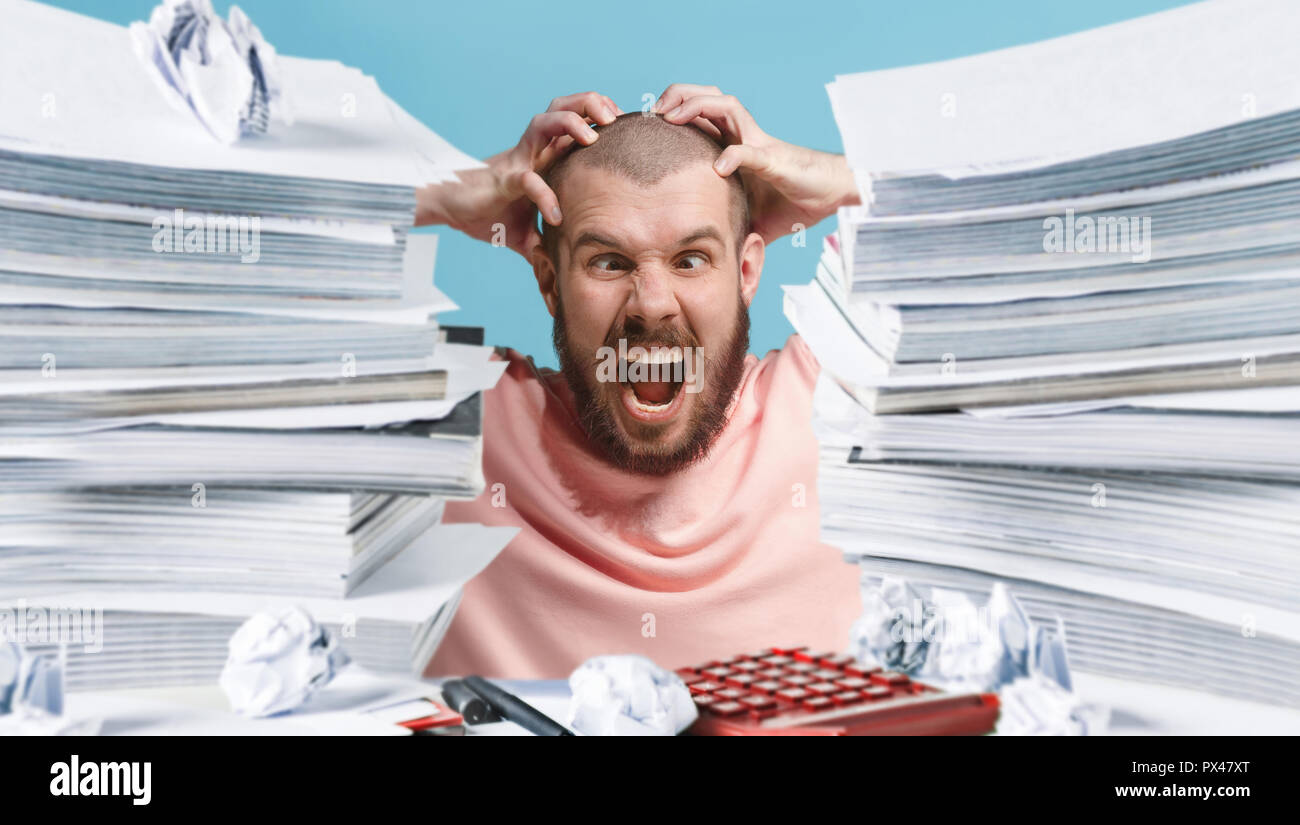 Office paperwork pile funny hi-res stock photography and images - Alamy