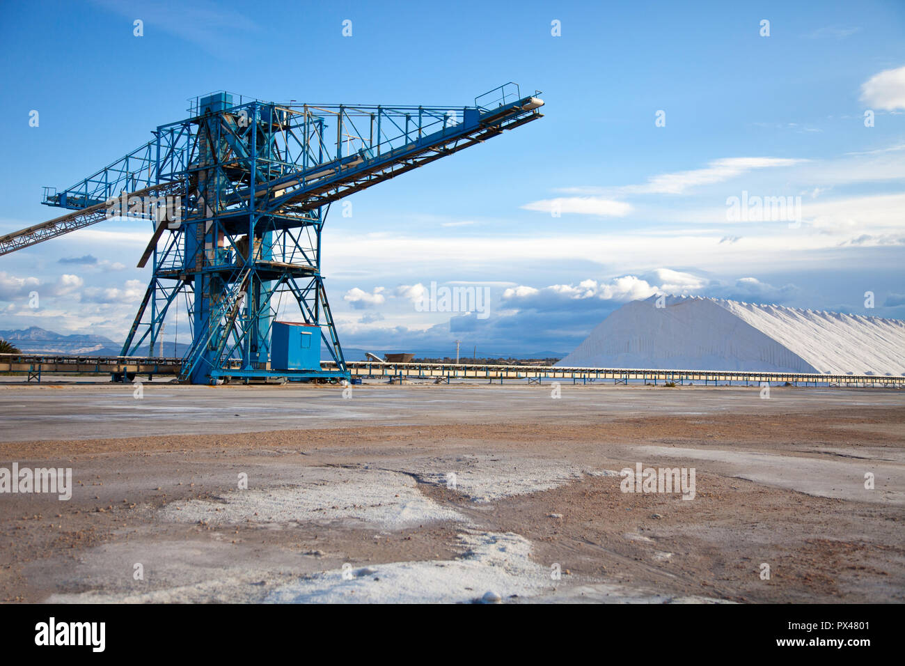 machinery for storing the salt Stock Photo - Alamy