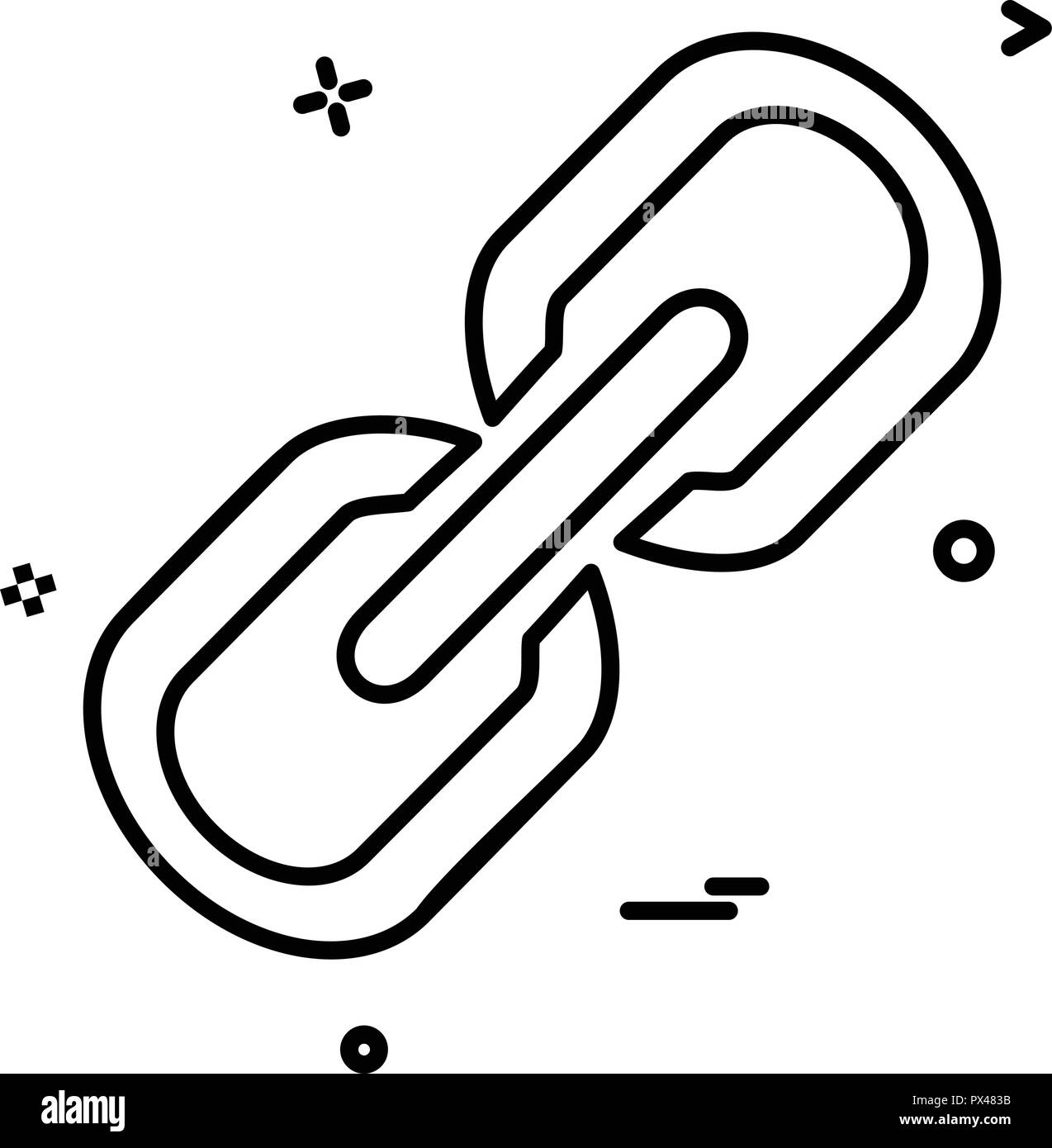 Linked icon design vector Stock Vector Image & Art - Alamy