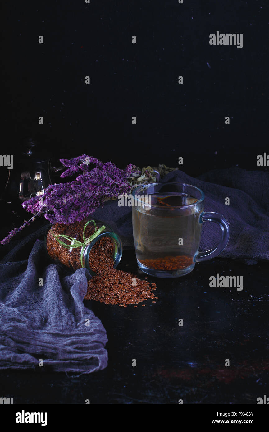 Flax seed tea hi-res stock photography and images - Alamy