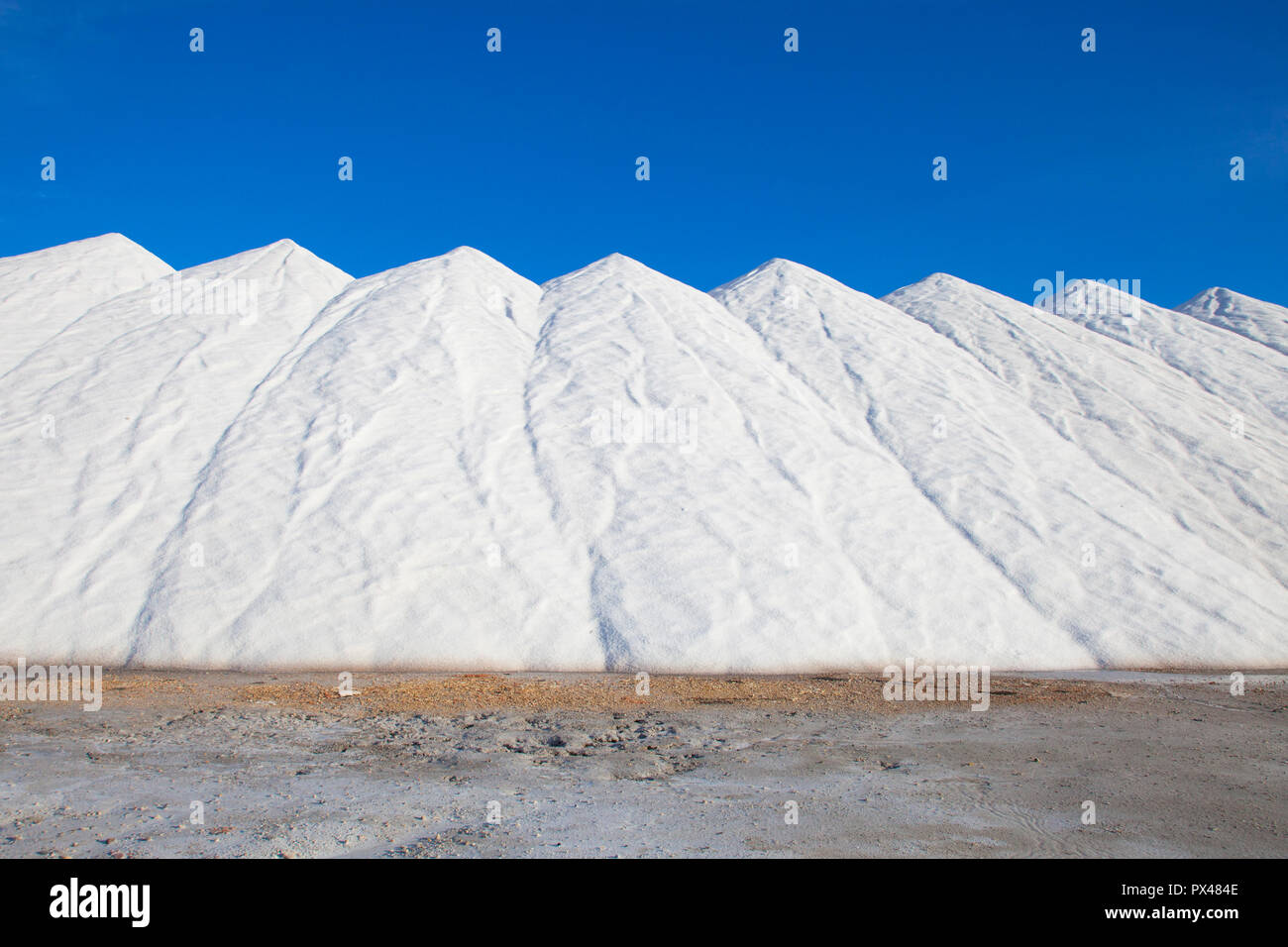 salt stored in piles for consumption Stock Photo - Alamy