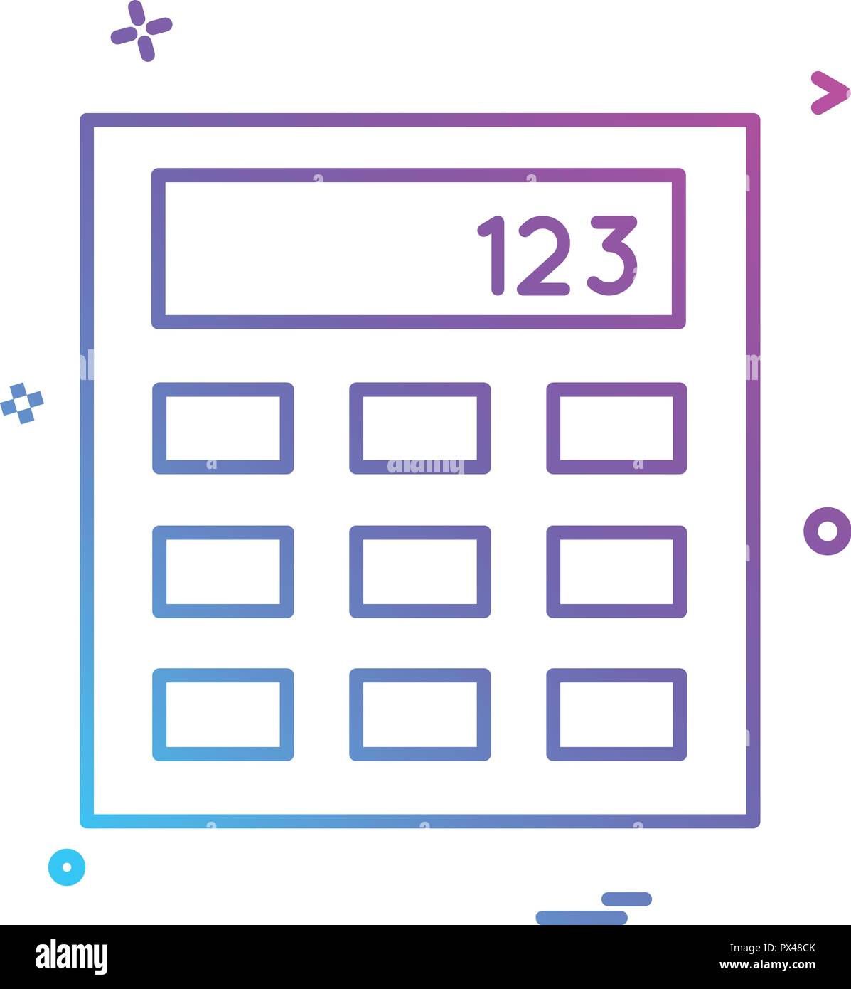 calculator business office icon vector design Stock Vector Image & Art ...