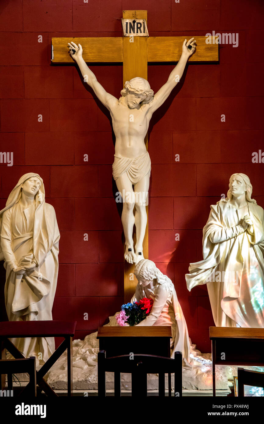 Chapel in St Paul's catholic church, Belfast, Northern Ireland. Ulster ...