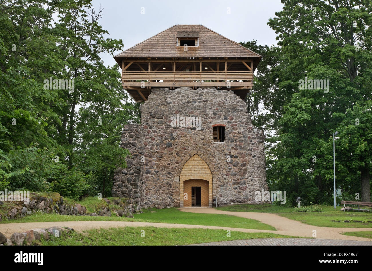 Sigulda Medieval Castle. Latvia Stock Photo - Alamy