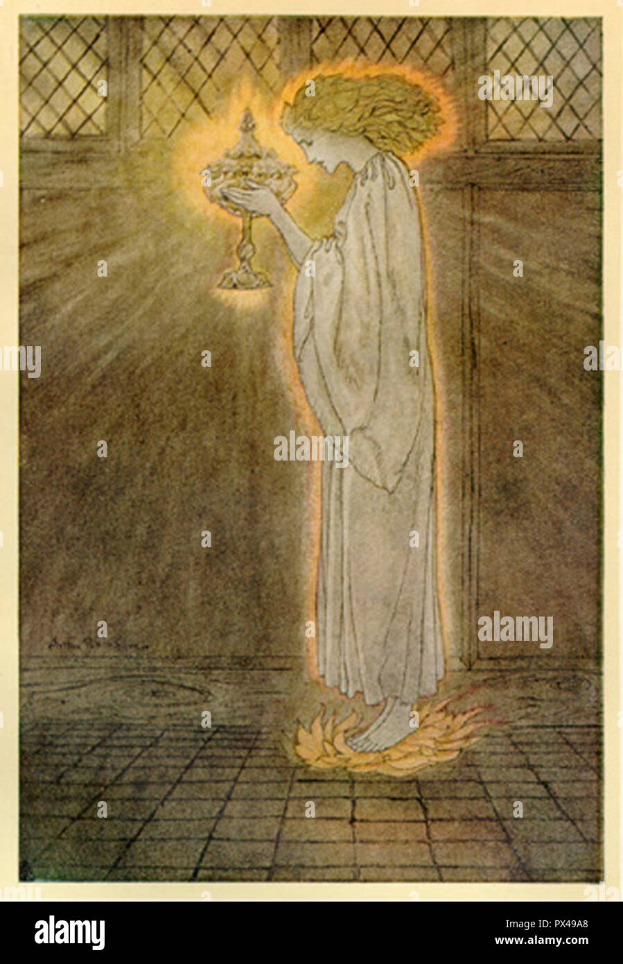 vintage arthurian artwork Stock Photo - Alamy