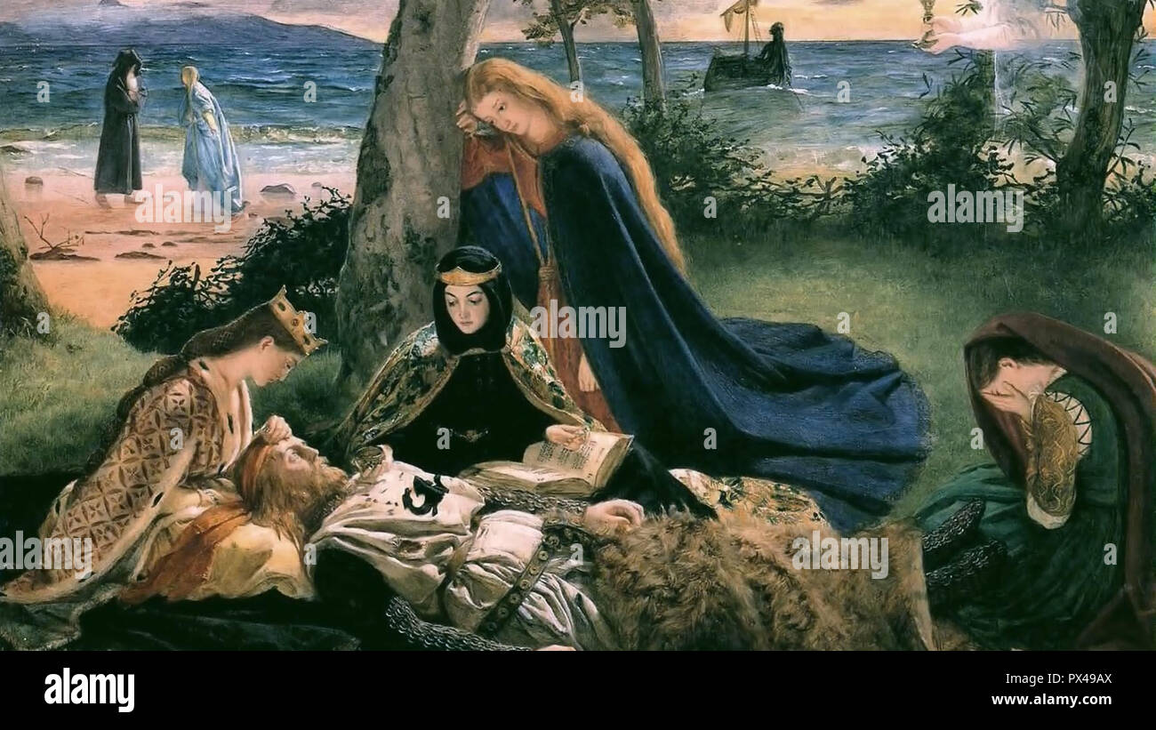 vintage arthurian artwork Stock Photo - Alamy