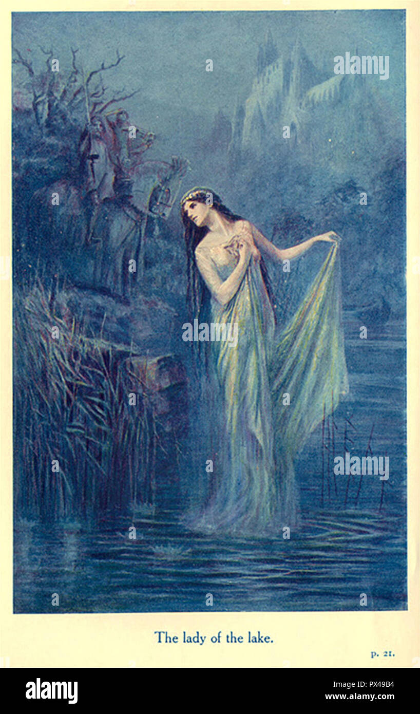 vintage arthurian artwork Stock Photo - Alamy