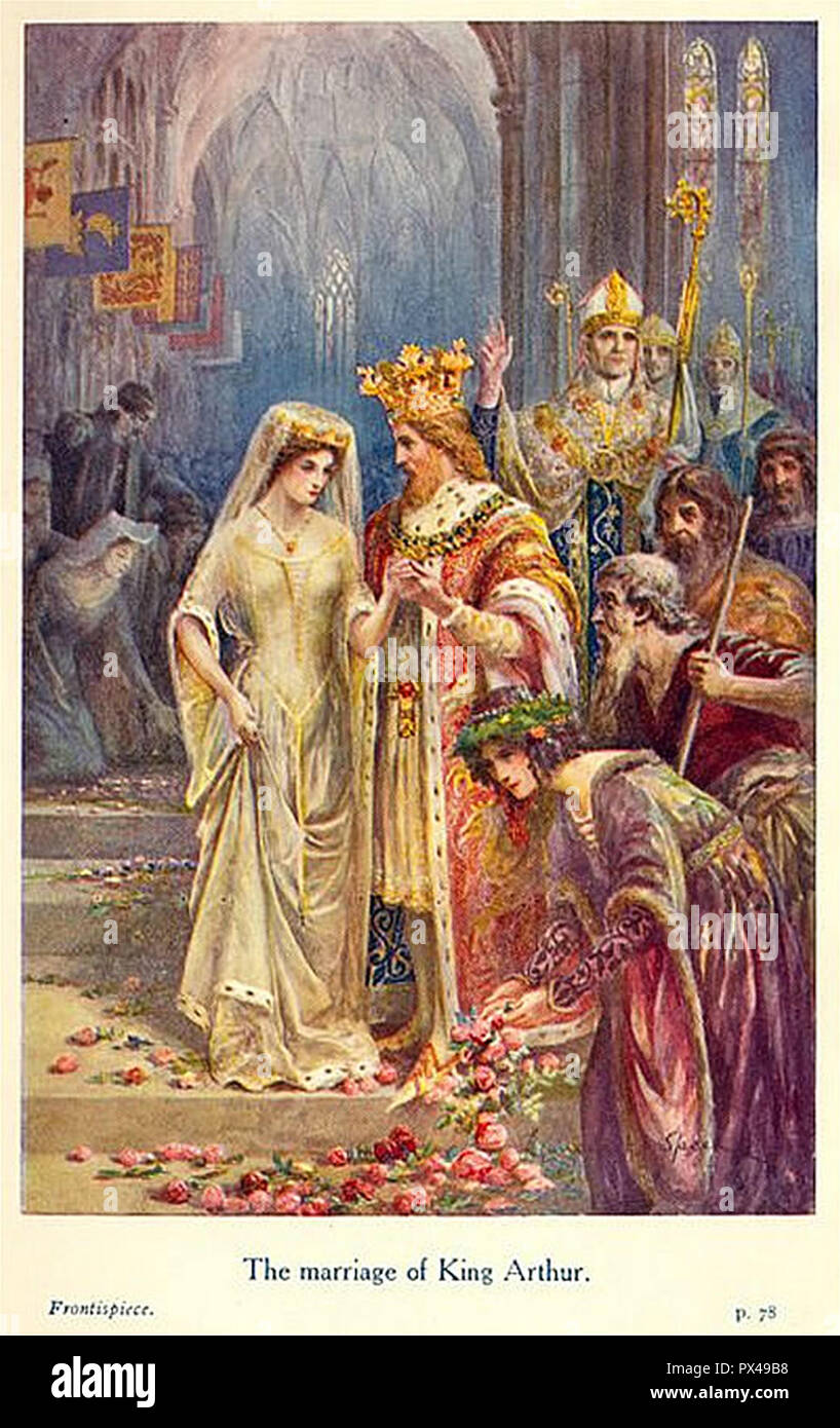 vintage arthurian artwork Stock Photo - Alamy