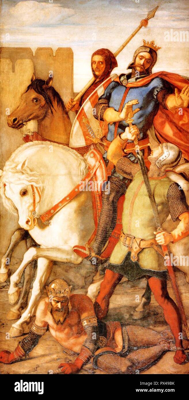 vintage arthurian artwork Stock Photo - Alamy