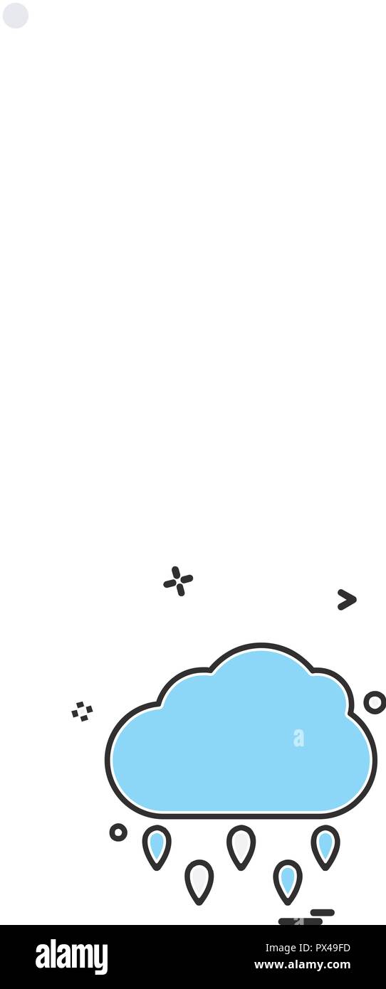 Cloudy weather icon design vector Stock Vector Image & Art - Alamy
