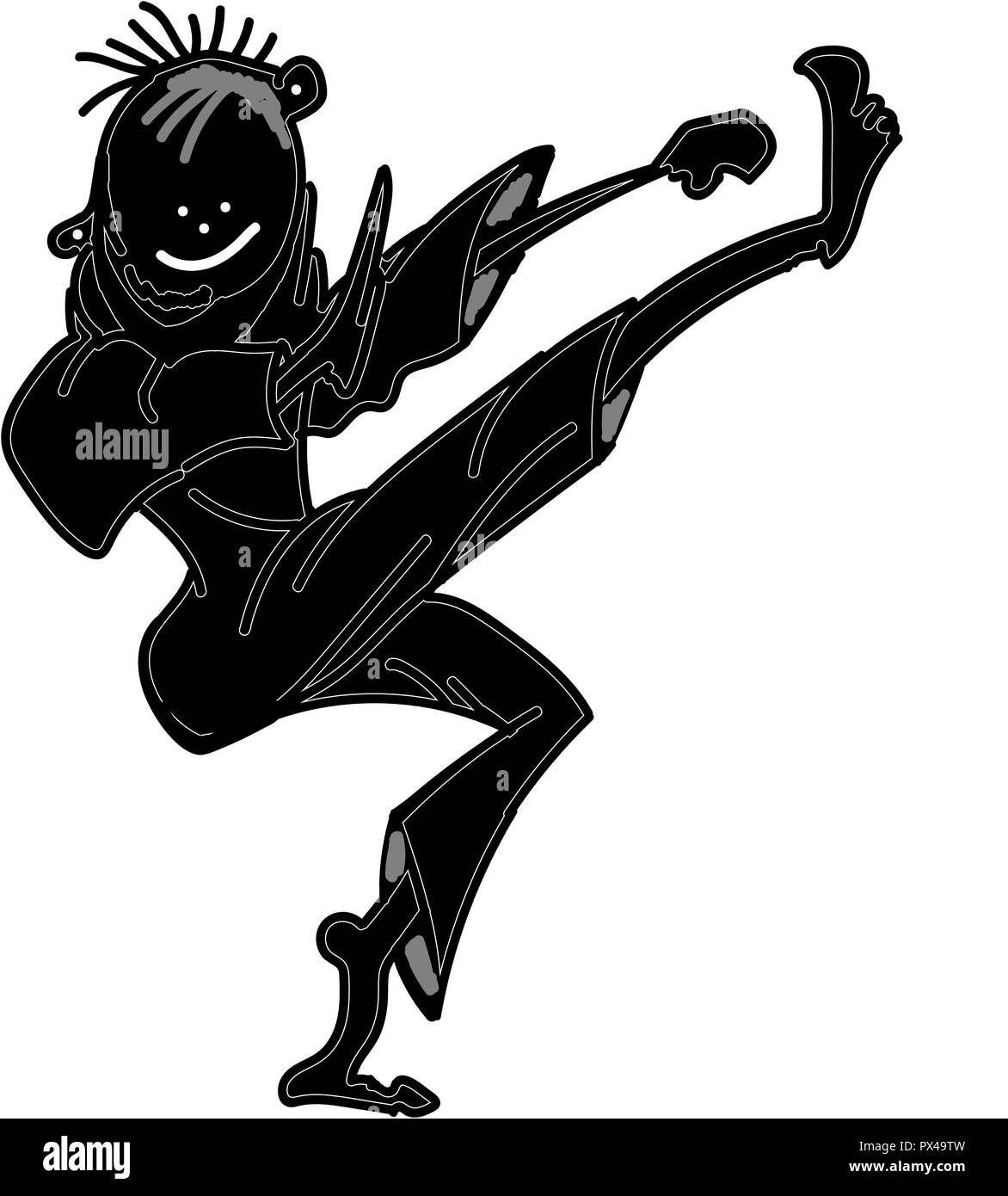 Karate competitions Stock Vector Images - Alamy