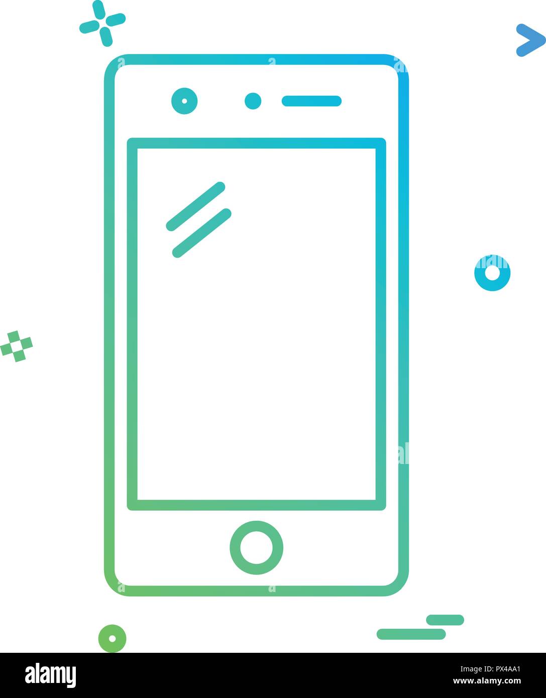 Mobile icon design vector Stock Vector Image & Art - Alamy