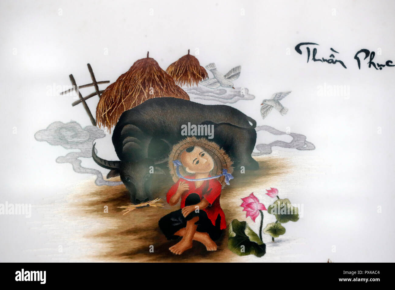 Ten Bulls or Ten Ox Herding Pictures. Catching the Bull. Dalat. Vietnam ...