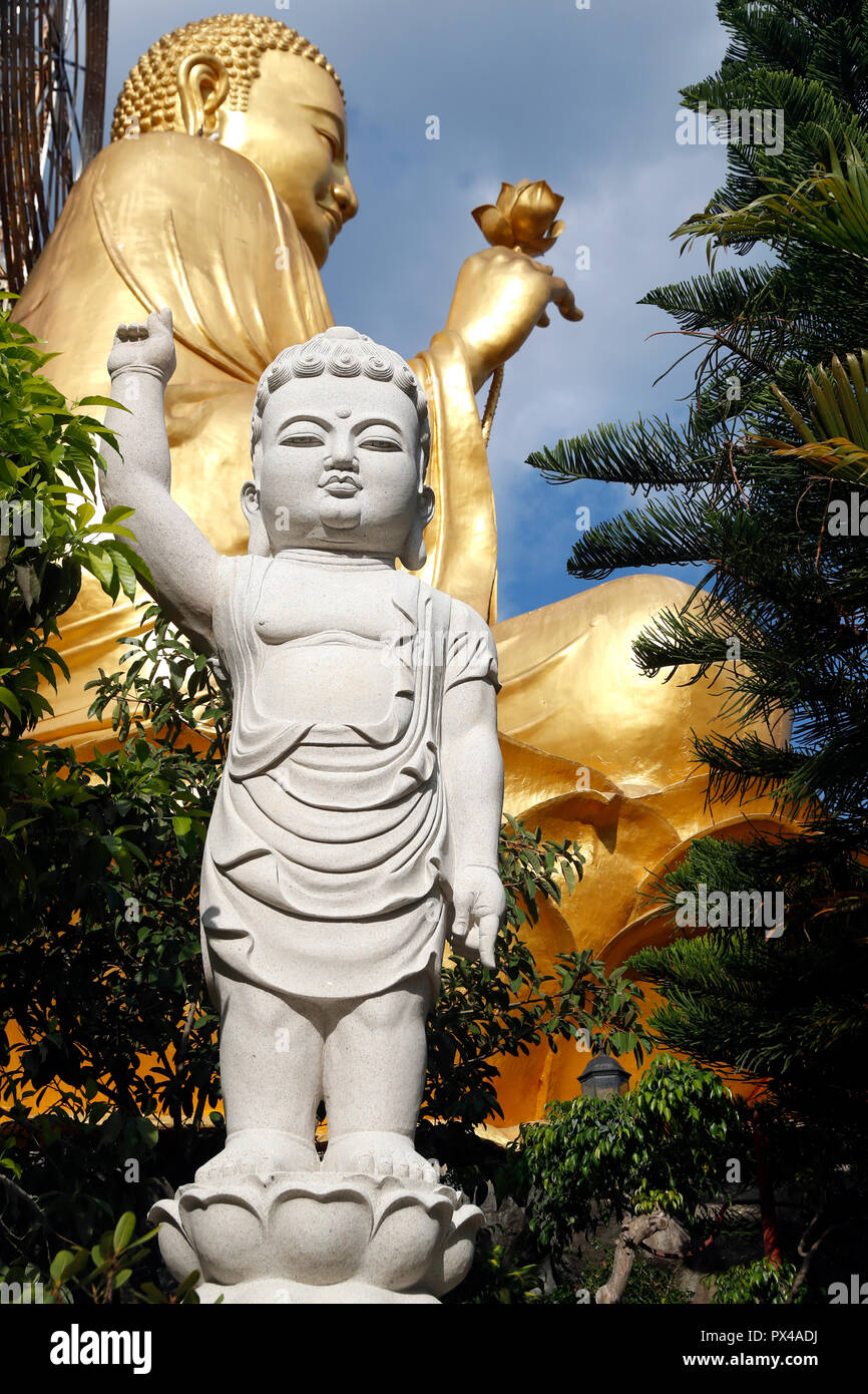 Van Hanh zen buddhist monastery. Siddhartha Gautama, Buddha as a child ...