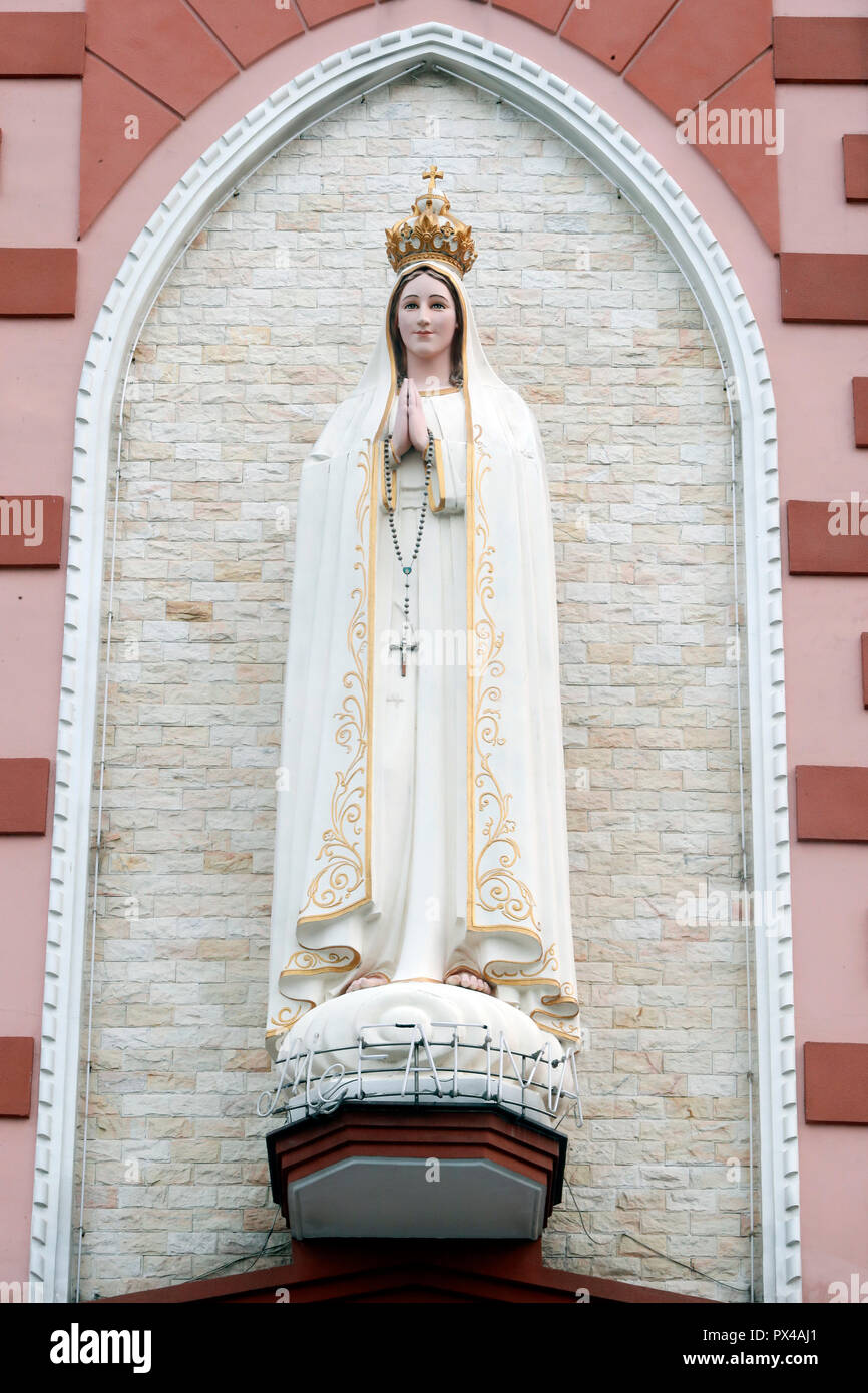 Our Lady of Fatima church. Fatima Statue. Ho Chi Minh City. Vietnam ...