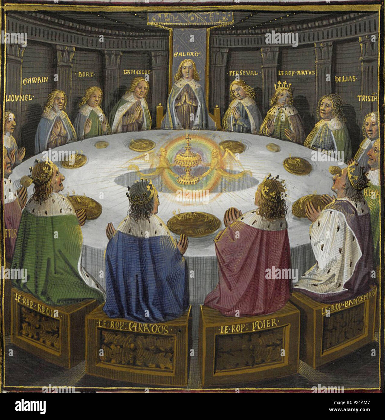 arthurian vintage illustration Stock Photo - Alamy