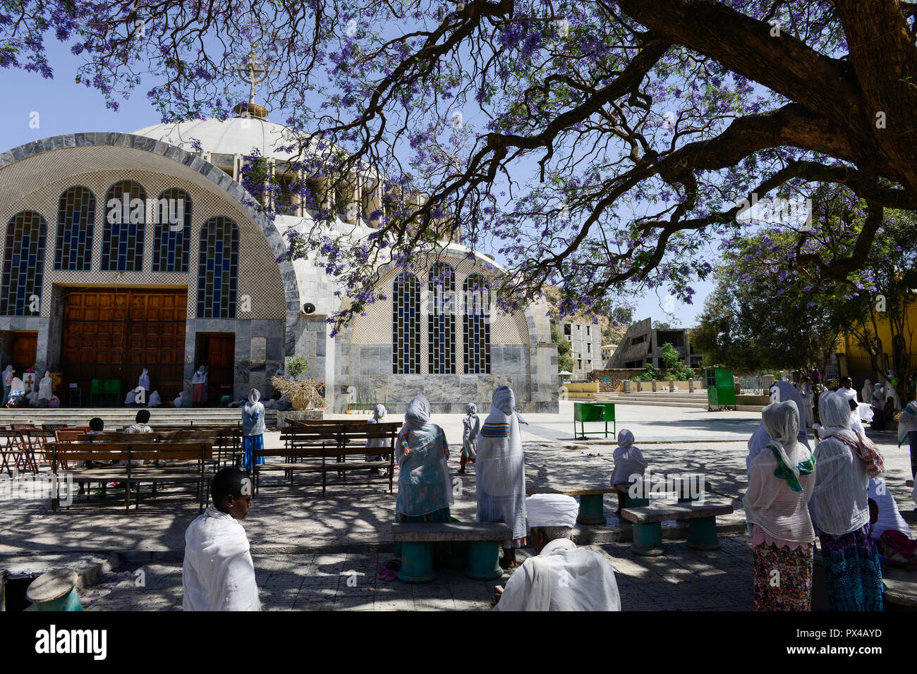 ETHIOPIA , Tigray, Axum, orthodox Church of Our Lady Mary of Zion ...