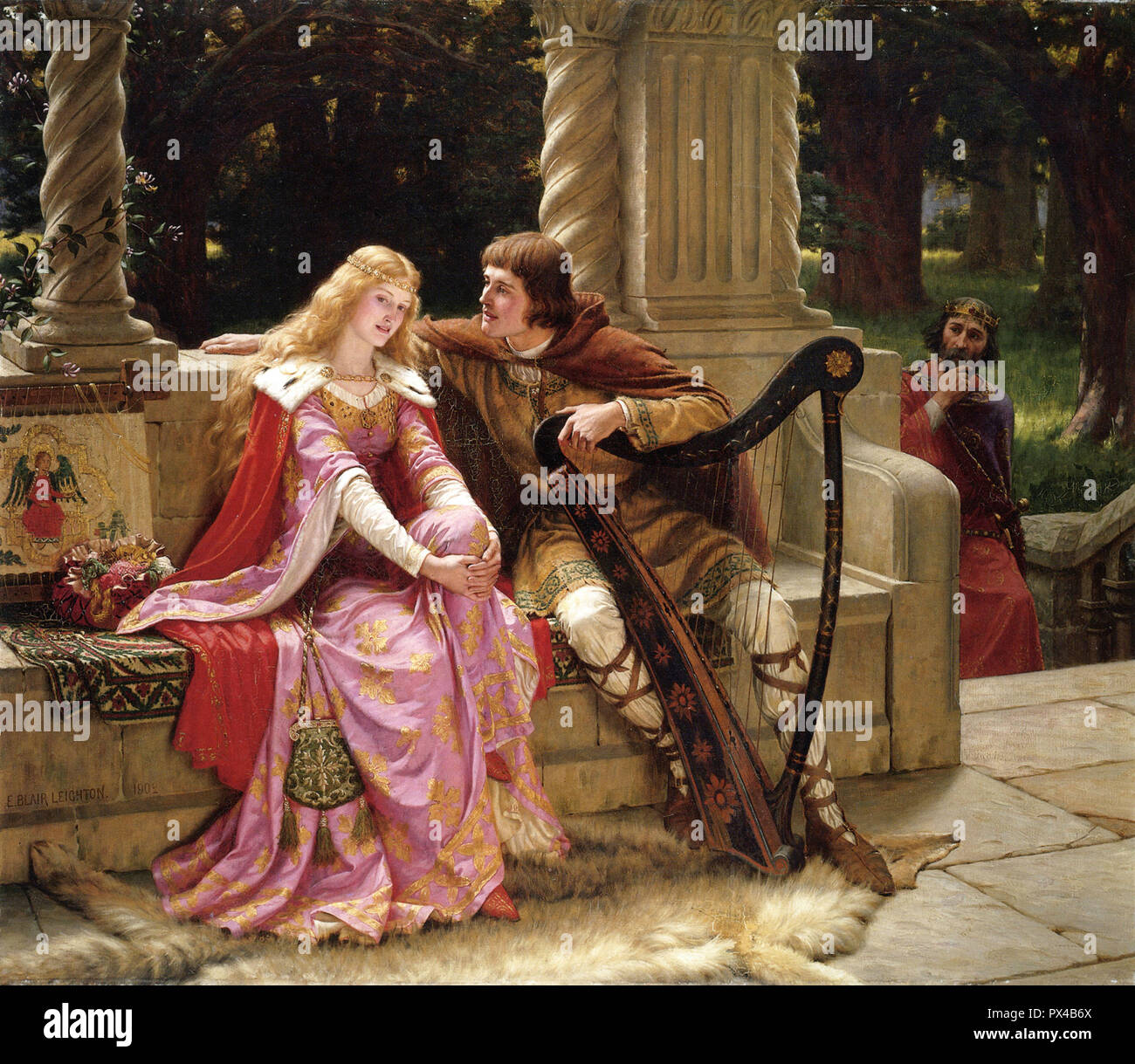 arthurian vintage illustration Stock Photo - Alamy