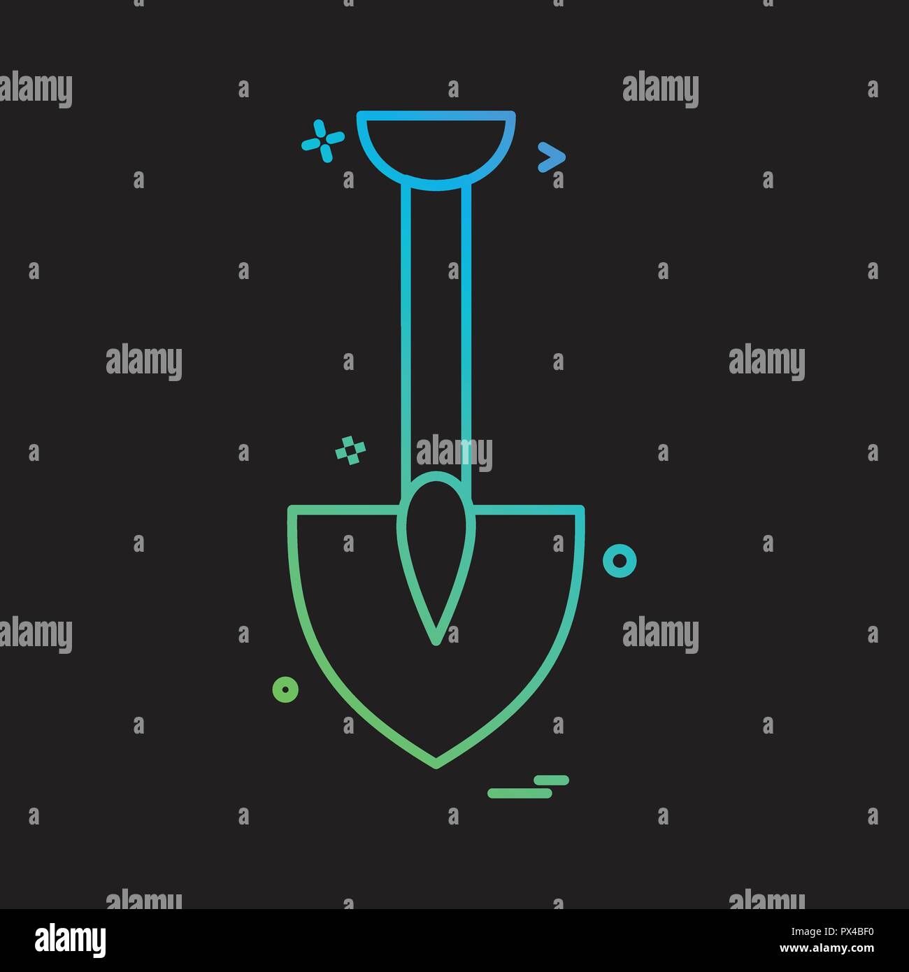 Garden spades Stock Vector Images - Alamy