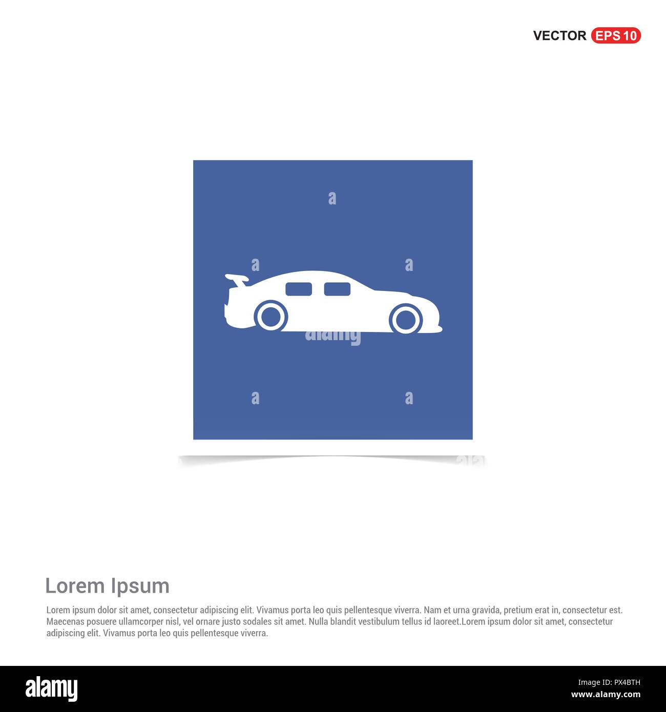 Car Icon - Blue photo Frame Stock Vector Image & Art - Alamy