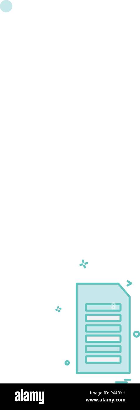 Text icon design vector Stock Vector Image & Art - Alamy