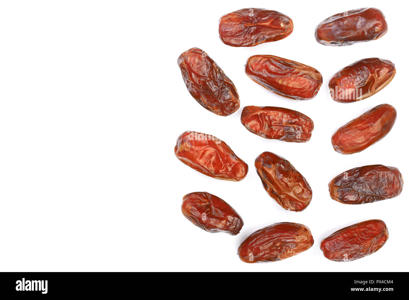 dry dates isolated on white background with copy space for your text ...