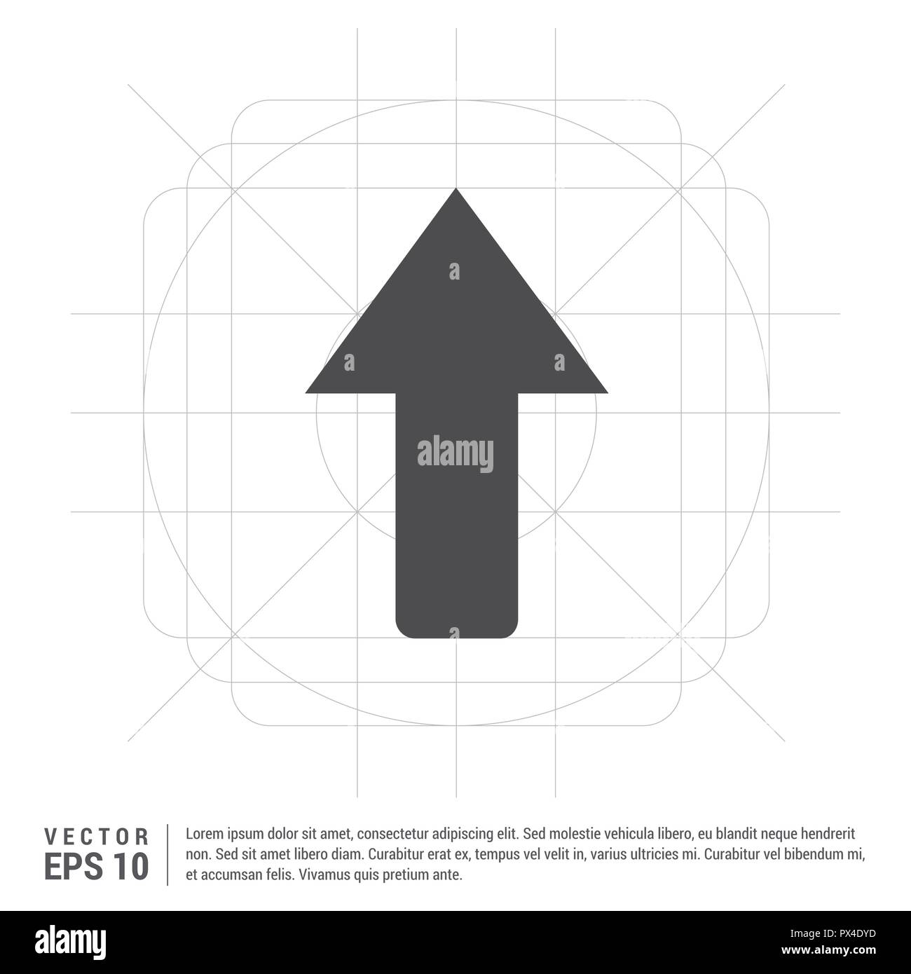 Upper Arrow Icon Stock Vector Image & Art - Alamy