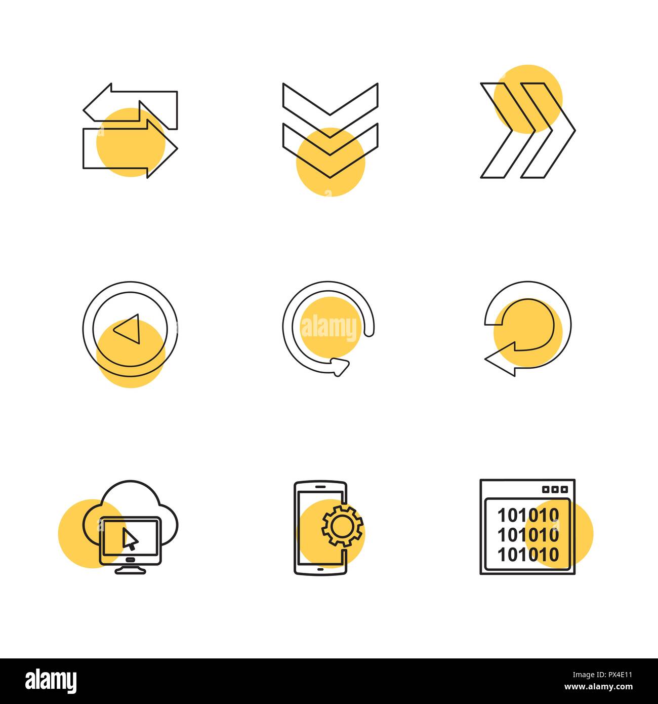 cloud , setting , windows ,arrows , directions , left , right , pointer ...