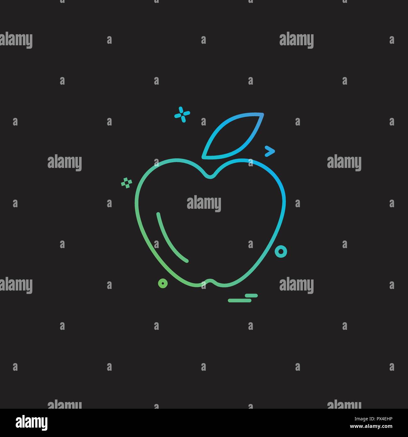 Apple icon design vector Stock Vector Image & Art - Alamy