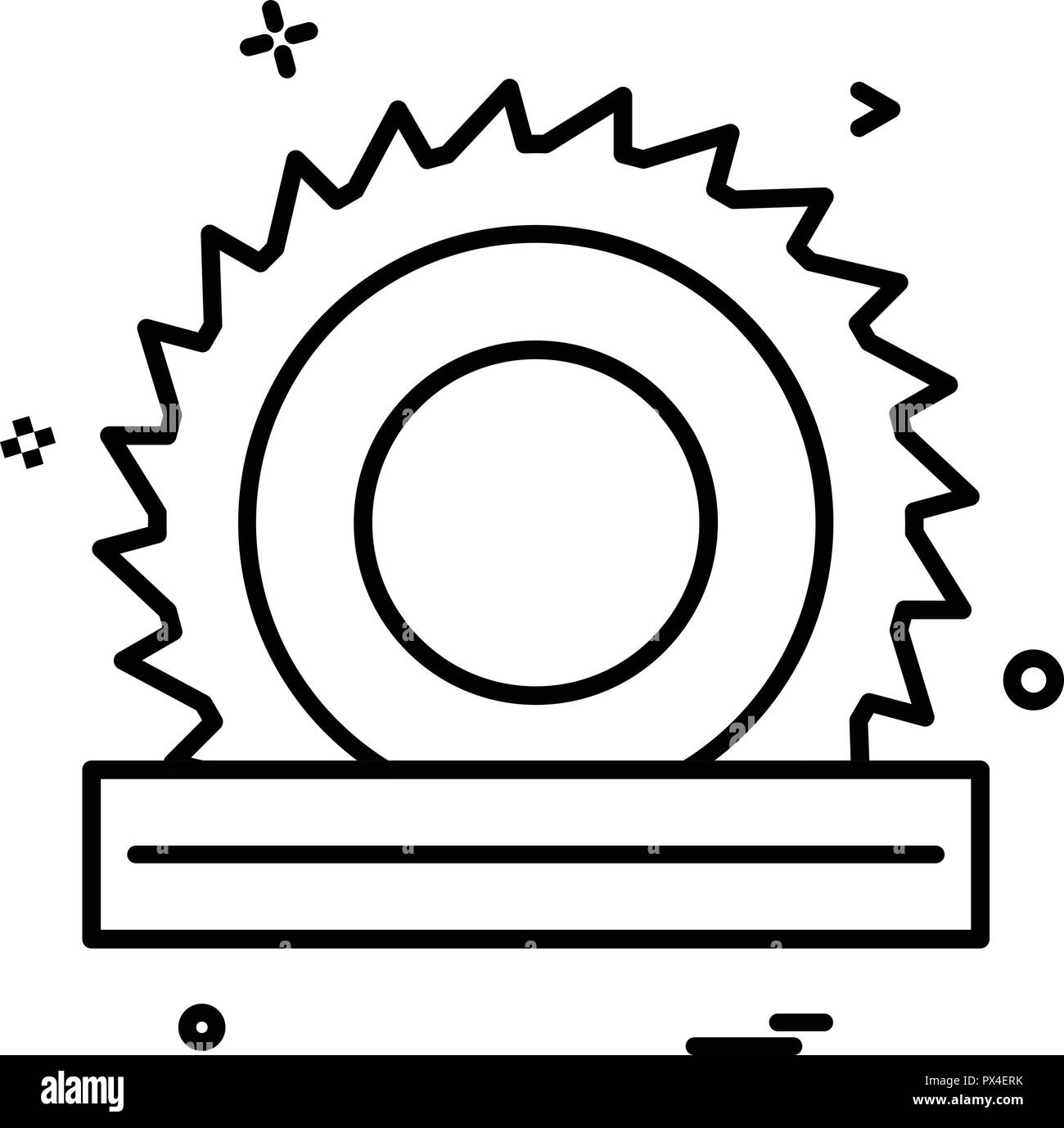 wood cutter icon vector design Stock Vector Image & Art - Alamy