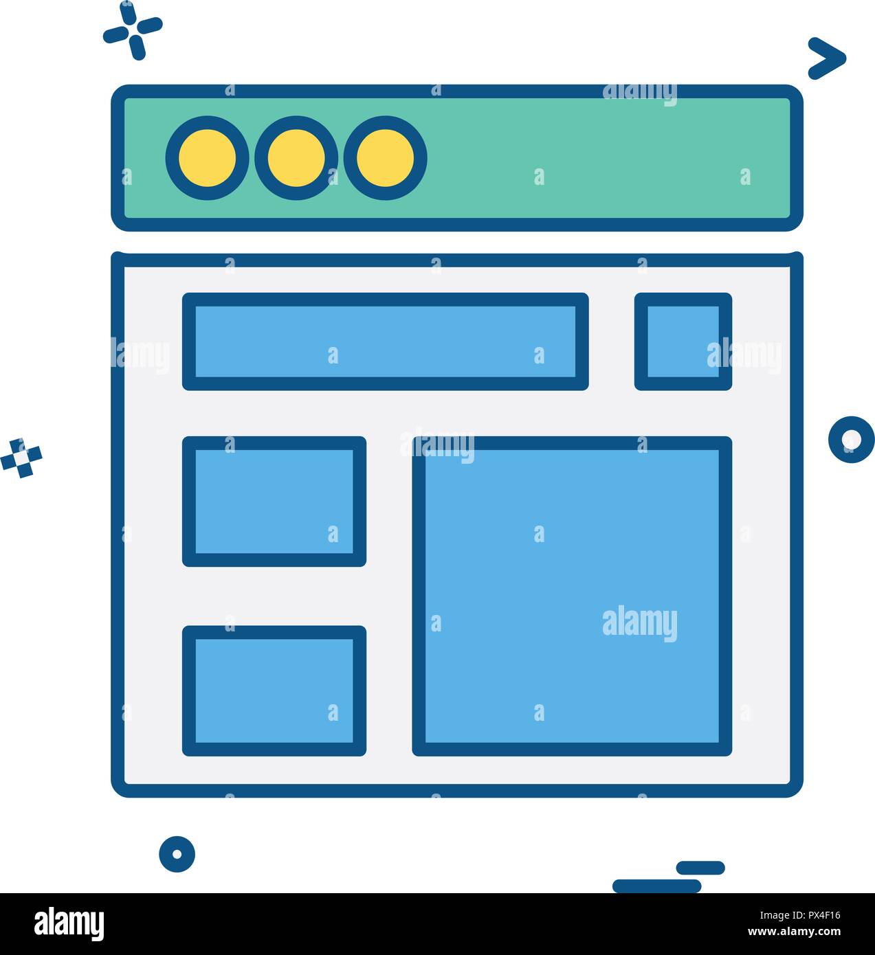 Web layouts icon design vector Stock Vector Image & Art - Alamy