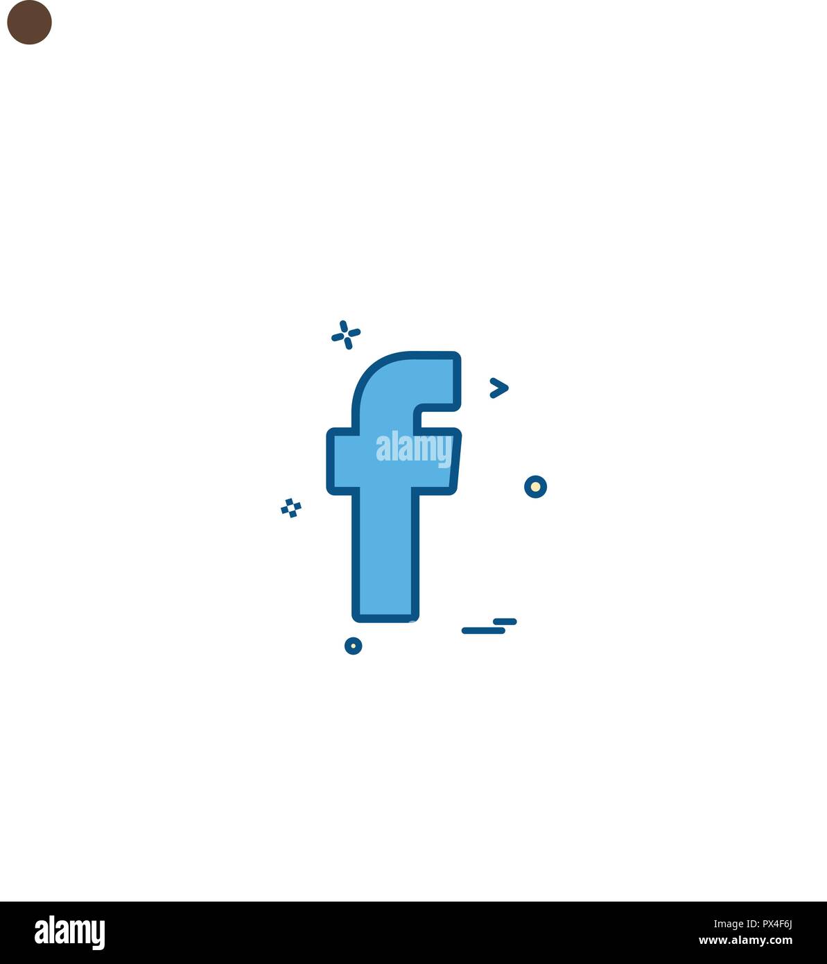 facebook social icon vector design Stock Vector Image & Art - Alamy