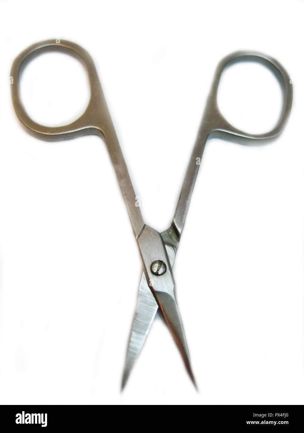 Manicure scissors for nails hand isolated on white background Stock ...