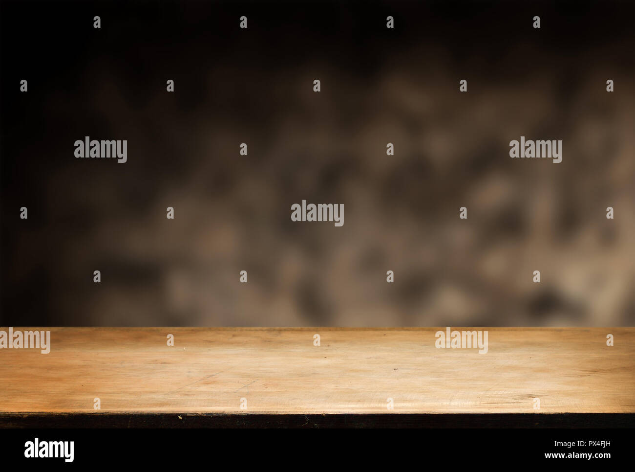 Empty table for display montages Stock Photo - Alamy