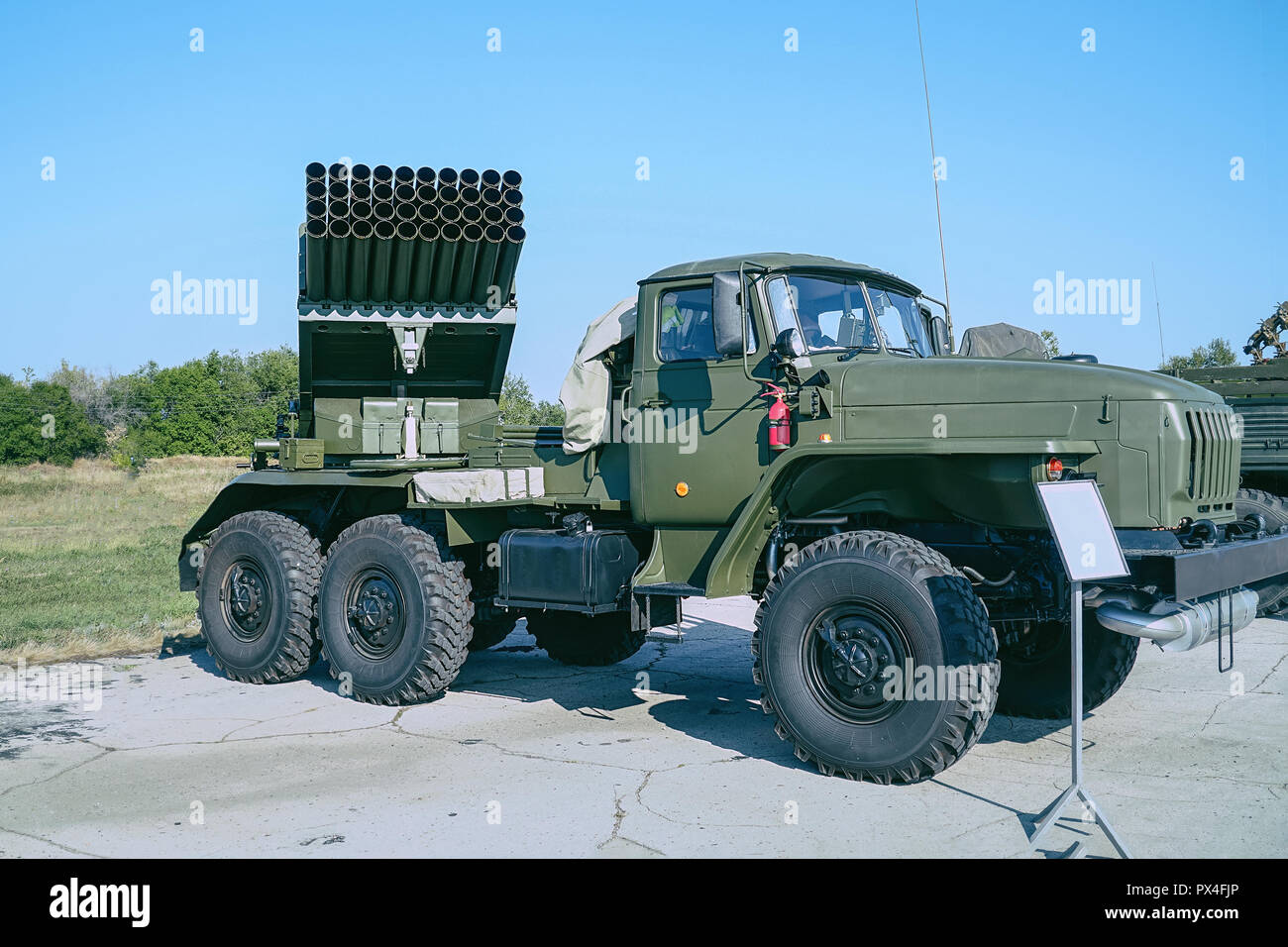 Multiple launch rocket system Stock Photo - Alamy