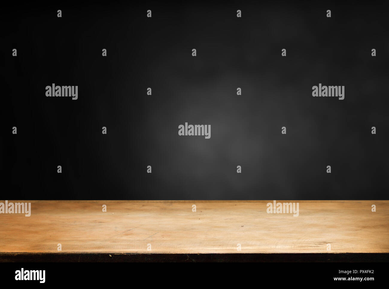 Empty table for display montages Stock Photo - Alamy