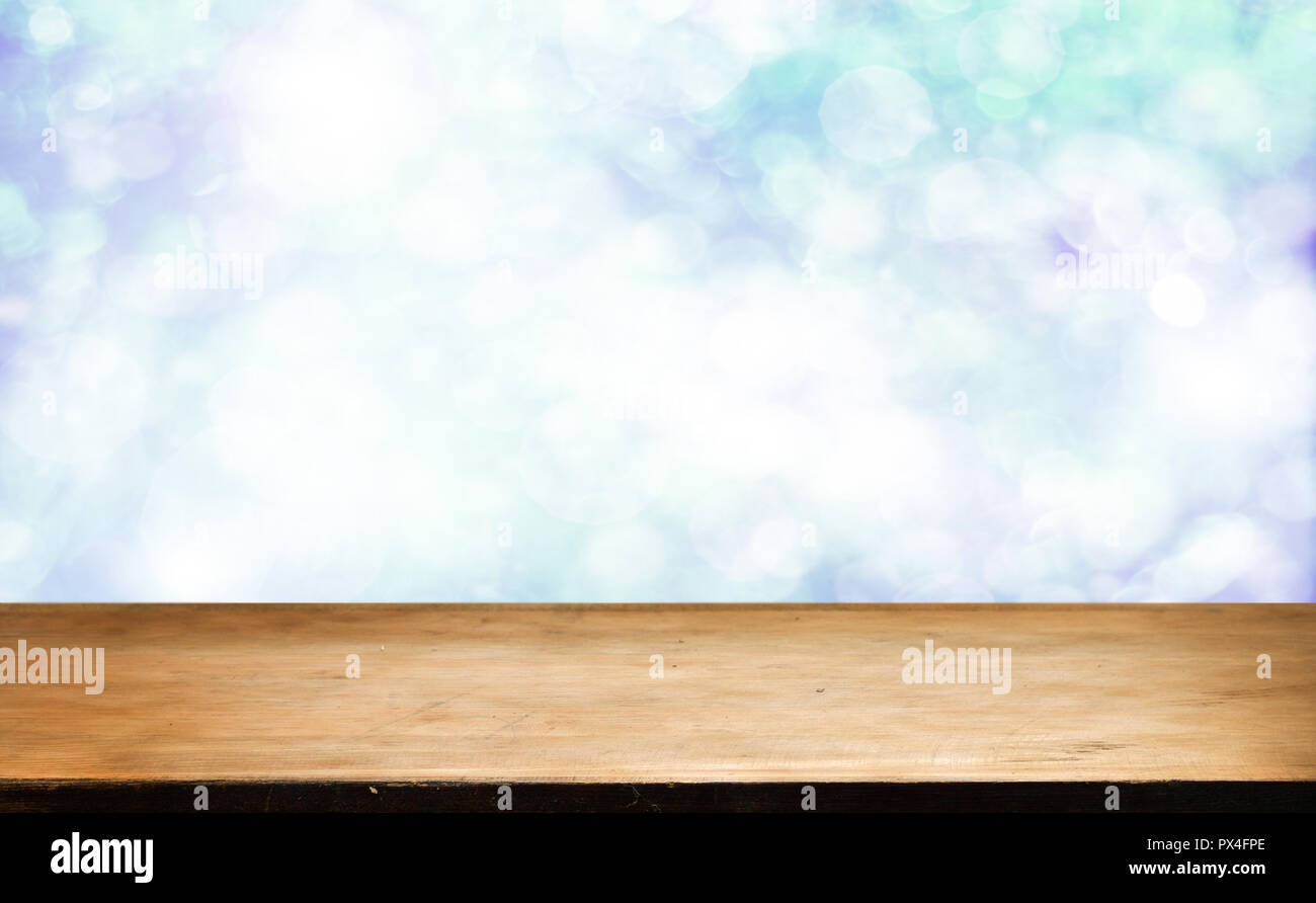 Empty table for display montages Stock Photo - Alamy