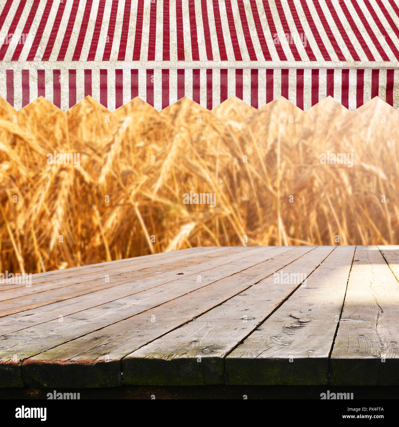 empty table for product display montages Stock Photo - Alamy