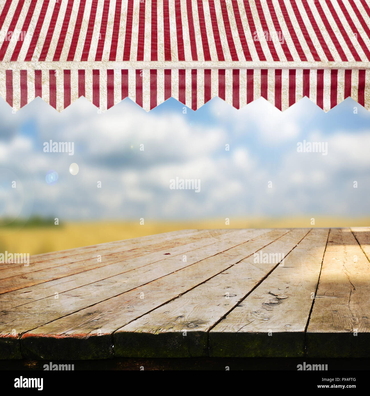empty table for product display montages Stock Photo - Alamy