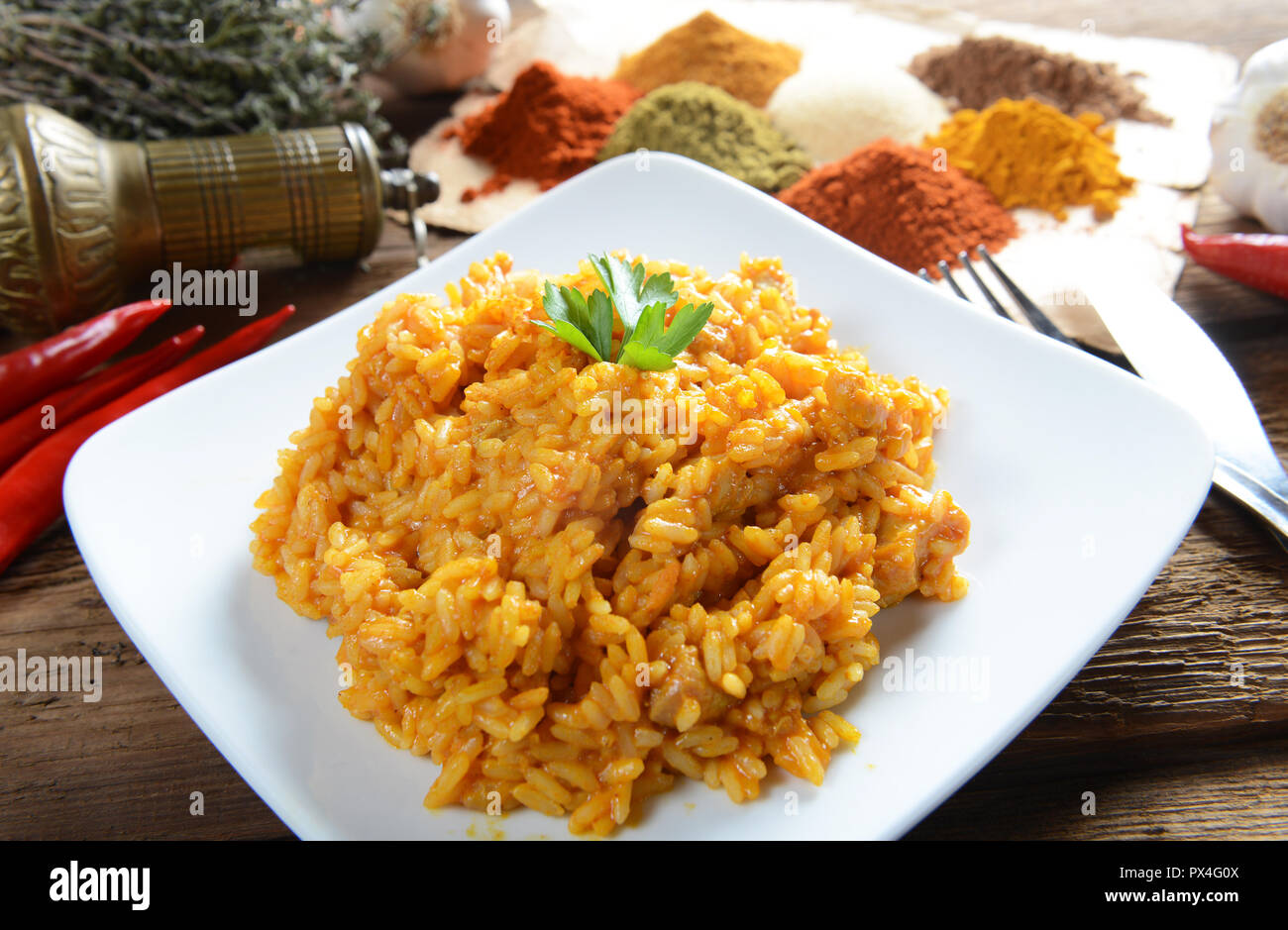 Chicken tikka masala jasmine rice hi-res stock photography and images ...