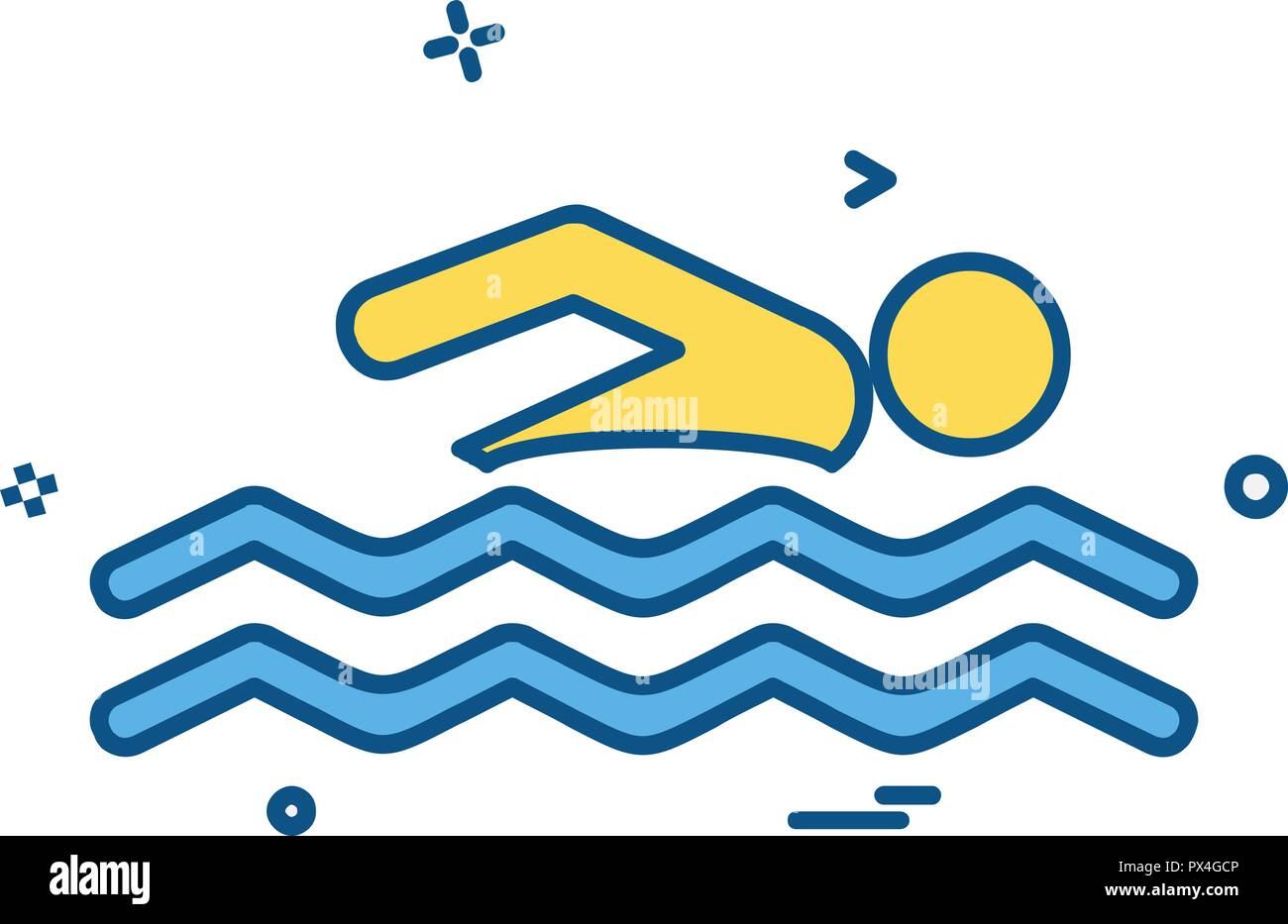 Swimming icon design vector Stock Vector Image & Art - Alamy