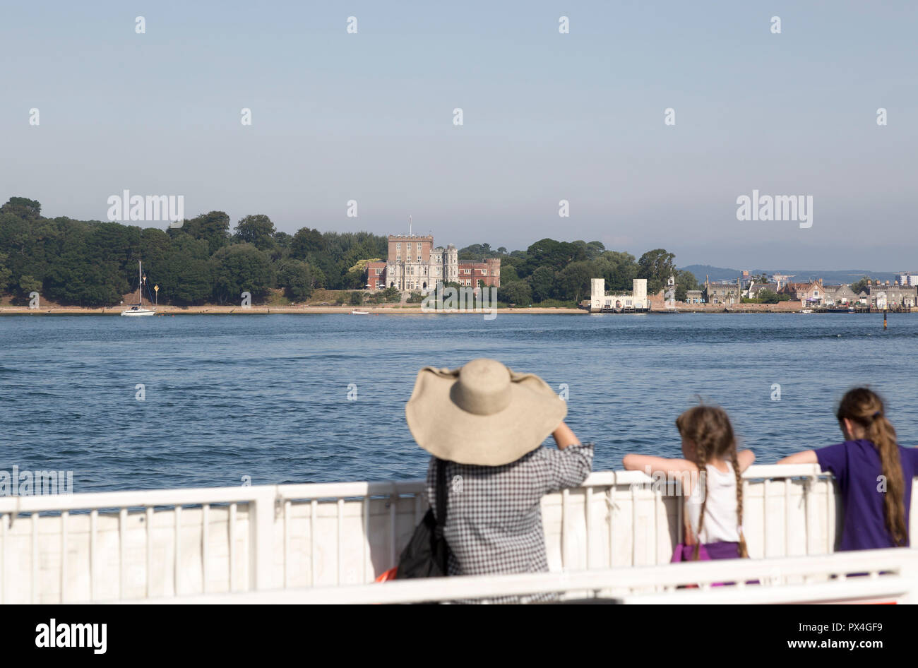 Brownsea castle on Brownsea Island, Poole harbour, Dorset, England, UK ...