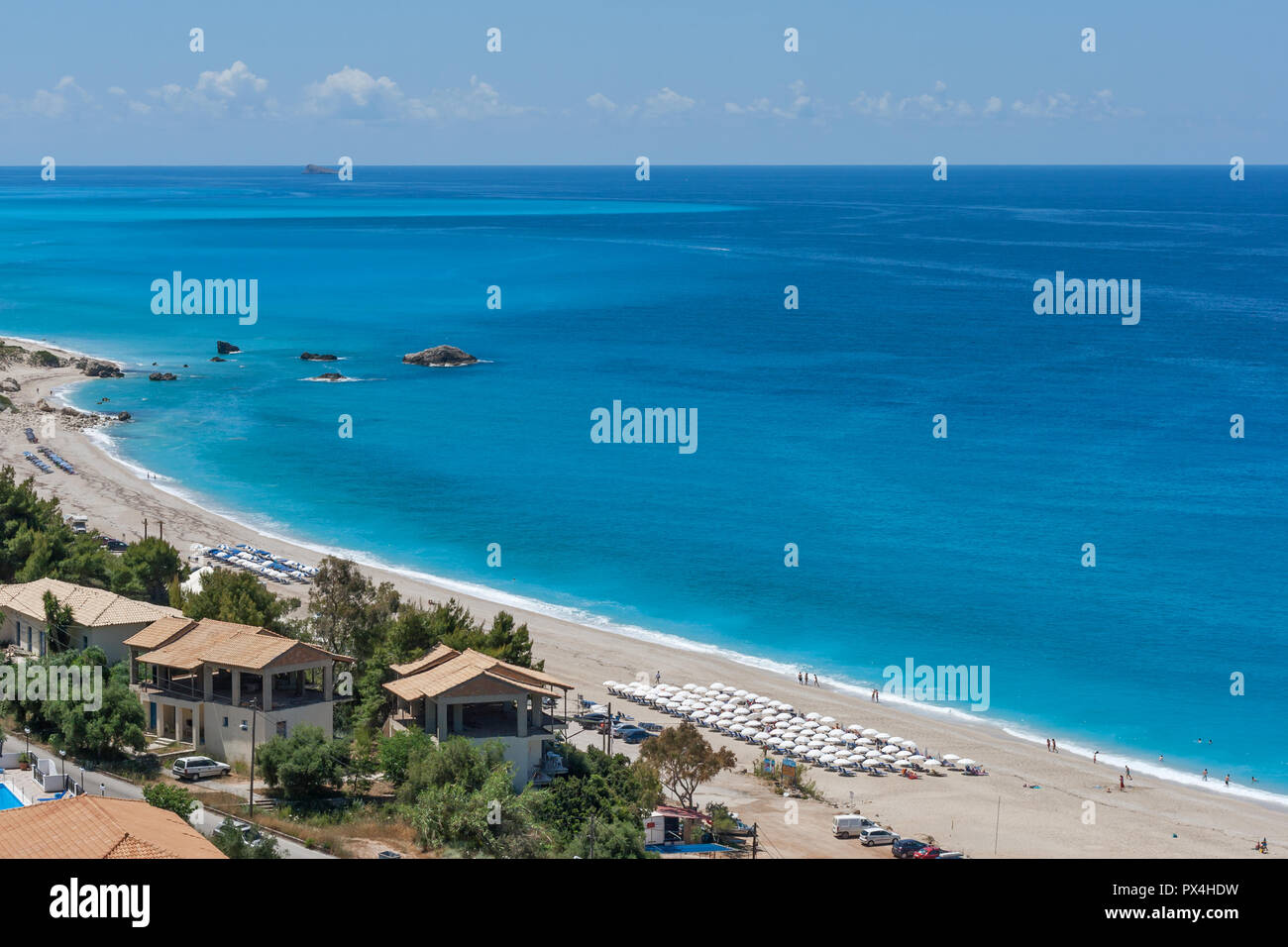 Kathisma beach at the island of Lefkada in Greece Stock Photo - Alamy