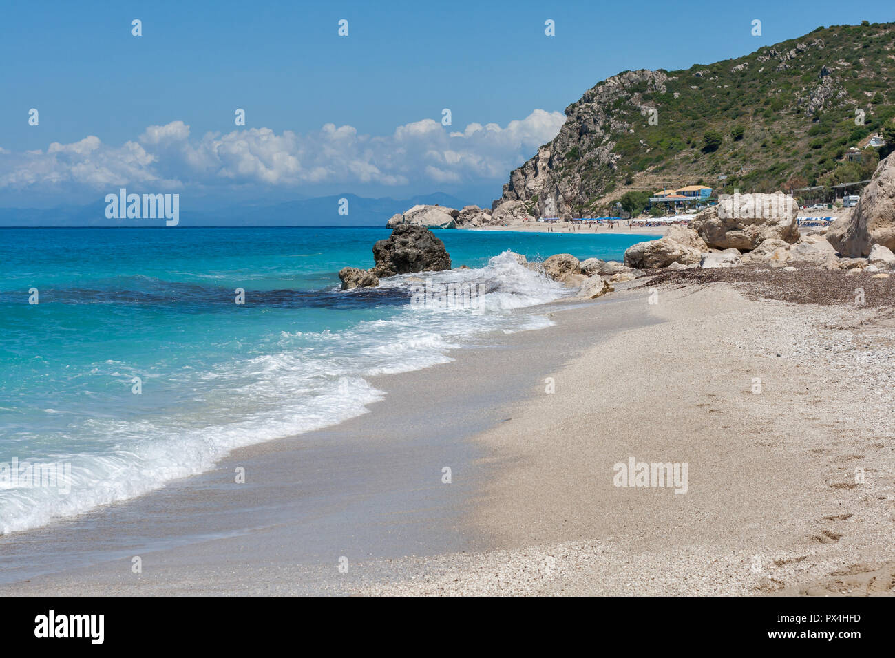 Kathisma beach at the island of Lefkada in Greece Stock Photo - Alamy
